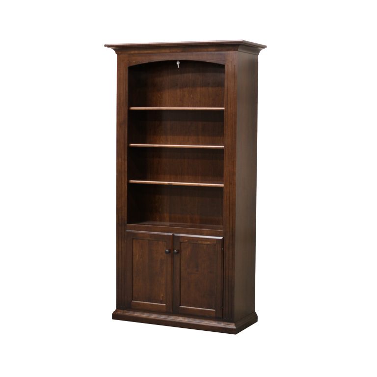 Hidden Gun Cabinet Bookcase with Doors - Kings Impressions