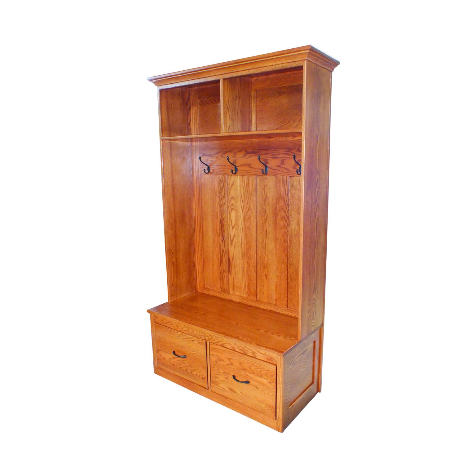 Shaker Hall Seat - Two Cubby - Kings Impressions